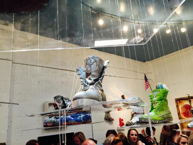 ’Footsteps to Freedom’ exhibition of painted combat boots ready to ...