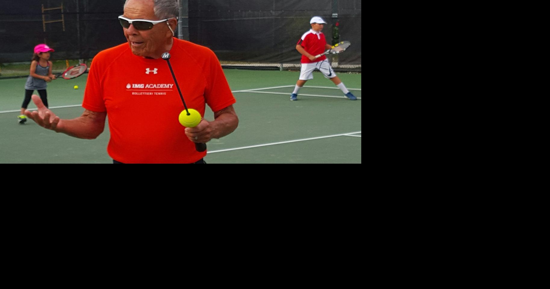 The self-proclaimed ‘Michelangelo of Tennis,’ coach Nick Bollettieri ...