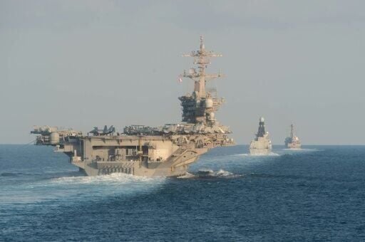 The USS Abraham Lincoln aircraft carrier has now entered waters of the ...