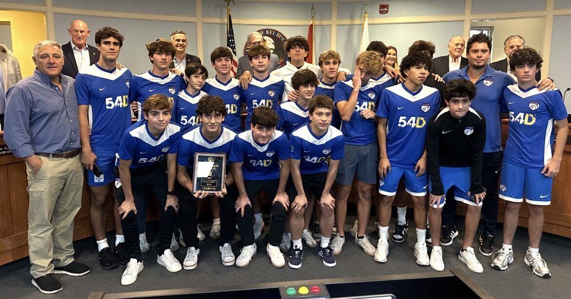 Key Biscayne’s nationally ranked U16 soccer team recognized by Village ...