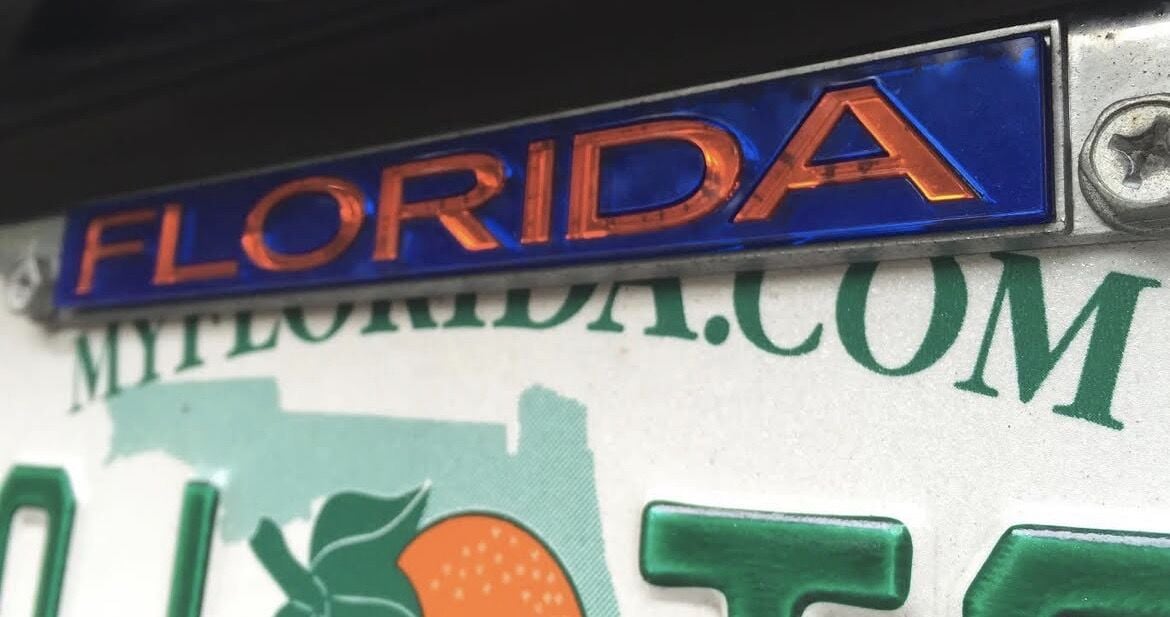That license plate frame could cost you $500 under new Florida law ...
