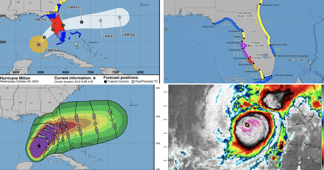 Wednesday morning Milton update: storm remains a “catastrophic” Cat-5 ...