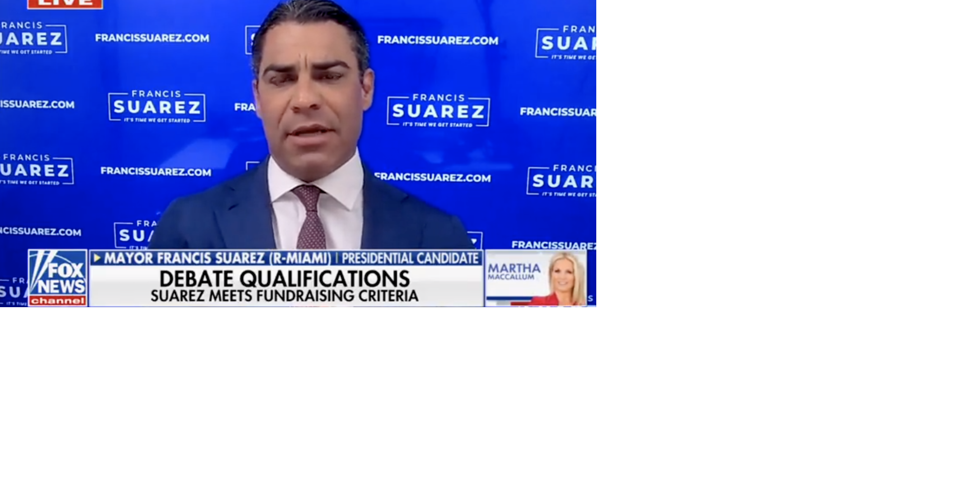 Did he or not? Mayor Suarez claims he qualified for GOP debate; RNC ...