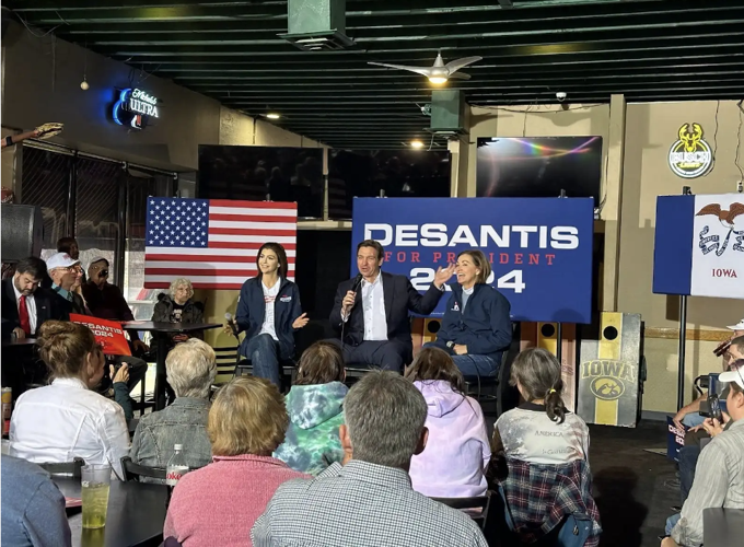 “While Nikki is surging across the early states, DeSantis is tanking ...
