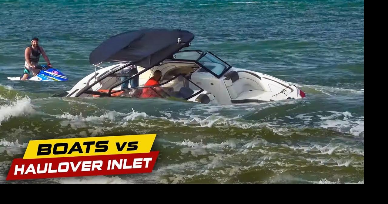 SMALL BOAT DESTROYED BY HUGE YACHT AT HAULOVER !! | Boats vs Haulover ...
