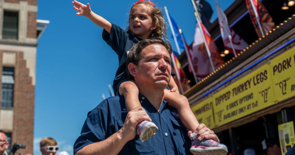With a plane flying a banner that read “Be likable, Ron,’ Trump ...