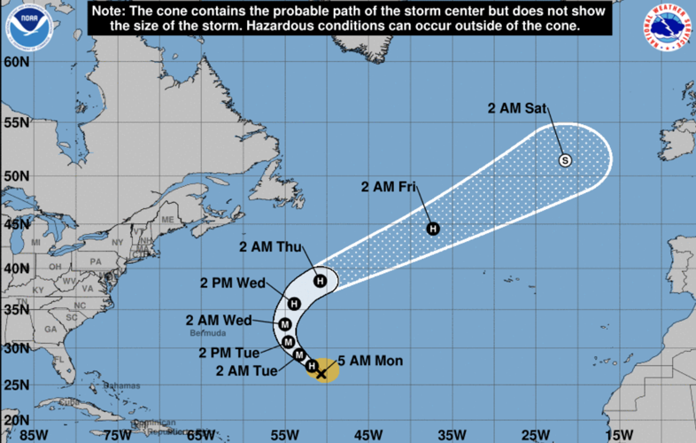 Hurricane Nigel forms, set for rapid intensification; Ophelia could be ...