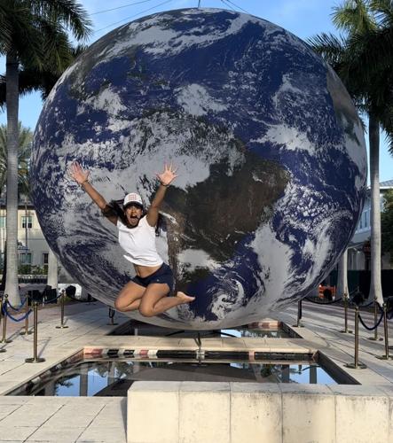 Who made the best earth jump? Last weekend to enjoy the "Gaiga" exhibit ...