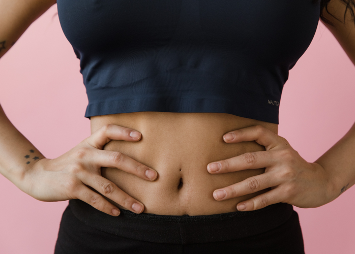 is your belly button in the middle of your body