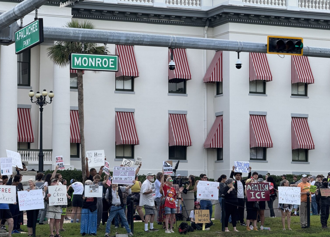 “Immigrants Make America Great,” ICE raid drums up protest | Florida ...