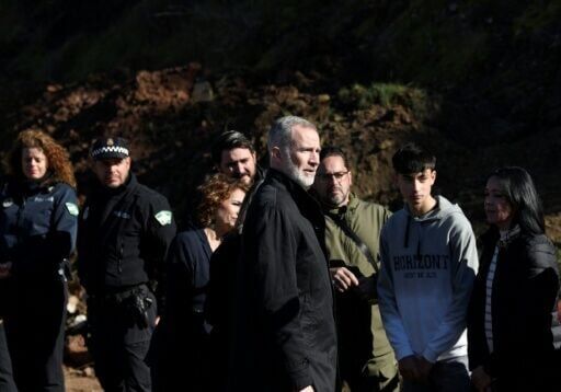 Spain's King Felipe VI visited the scene of the deadly rail accident ...