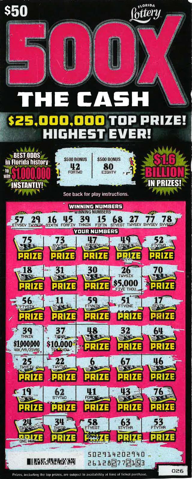 Miami woman buys $1 million winning lotto ticket at local Publix ...