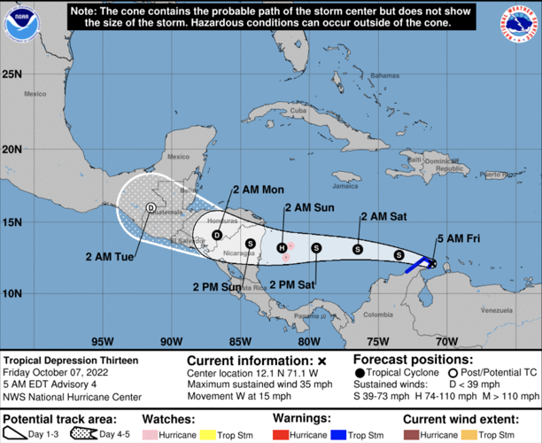 Tropical depression, expected to become TS Julia Friday as parts of ...