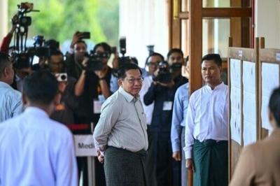 Min Aung Hlaing has nore ruled out swapping his khaki uniform for the ...