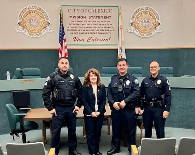 Calexico Police welcomes two new team members, promotes two | Featured ...