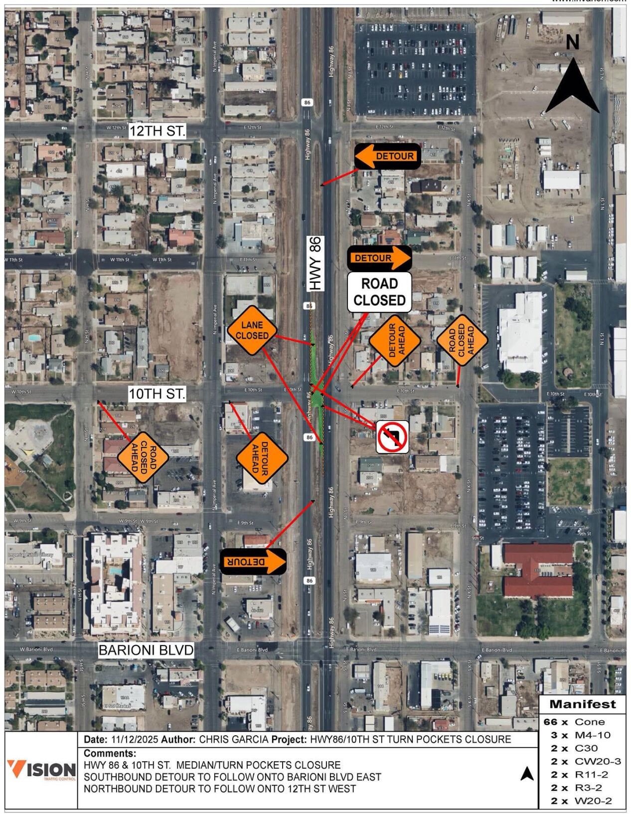 Lane closure alert in Imperial issued | News | ivpressonline.com