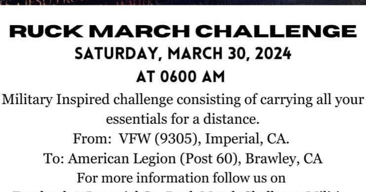 Imperial Valley Ruck March Challenge | Local Events | ivpressonline.com