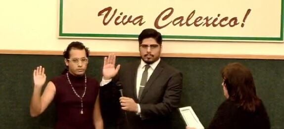 Ureña and Manzanarez swear-in at Calexico | Local News | ivpressonline.com
