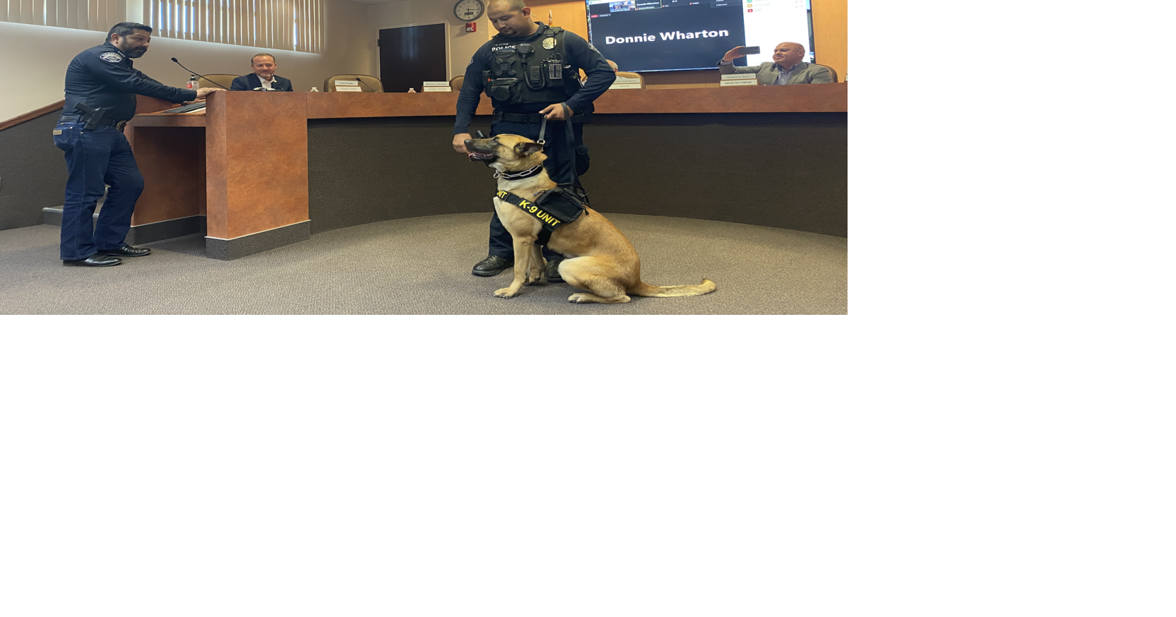 Brawley Police Department presents new K-9 officer 'Scout' | Local News ...