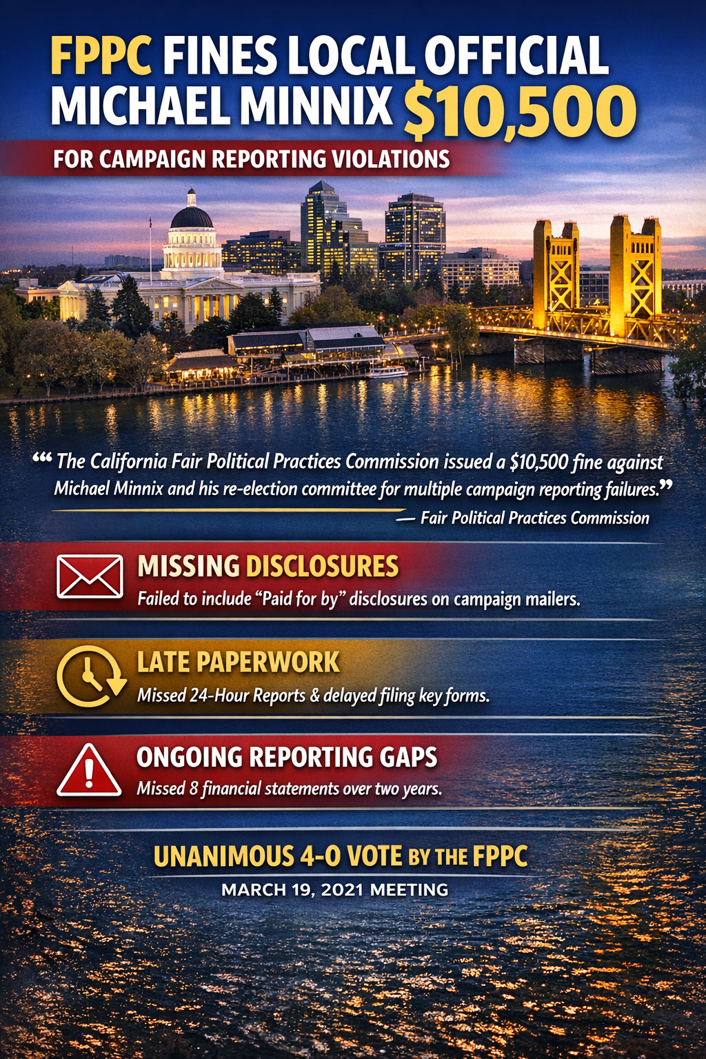 California ethics watchdog fines Michael Minnix for campaign disclosure ...