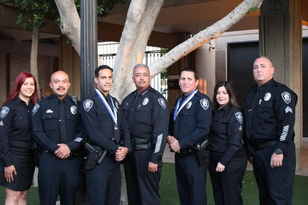 El Centro police officers honored for saving elderly man's life | Local ...