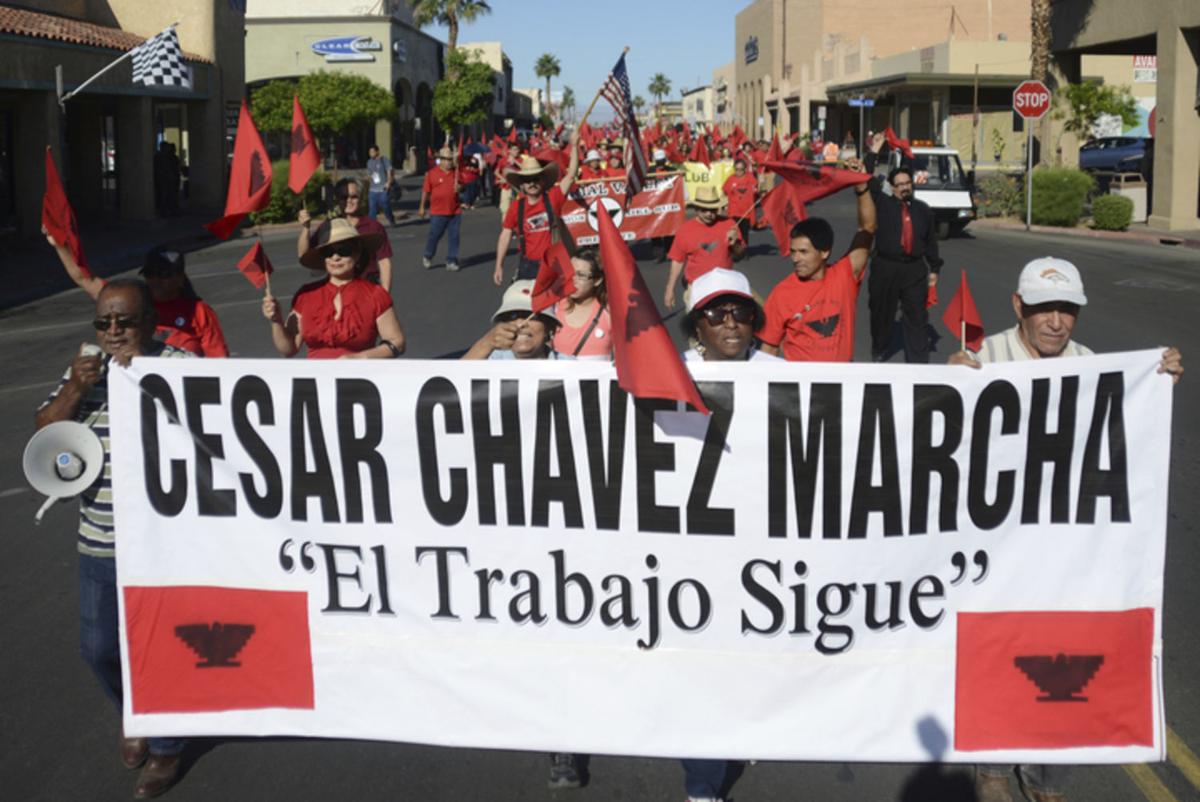 Cesar Chavez supporters march through Calexico | Local News ...