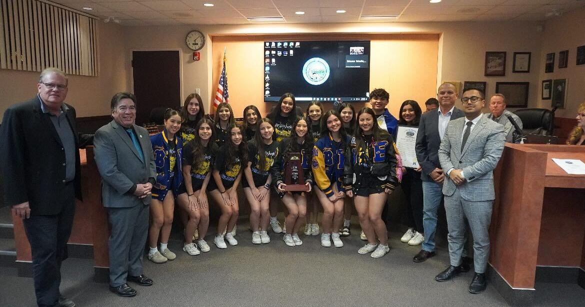 Brawley City Council congratulates Wildcat Varsity Cheer Team for CIF ...