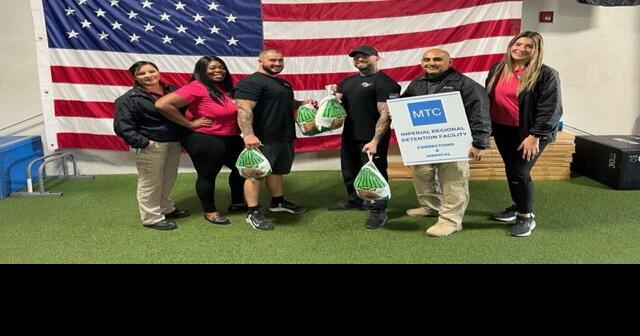 Imperial Regional Detention Facility donate turkeys to Calexico ...
