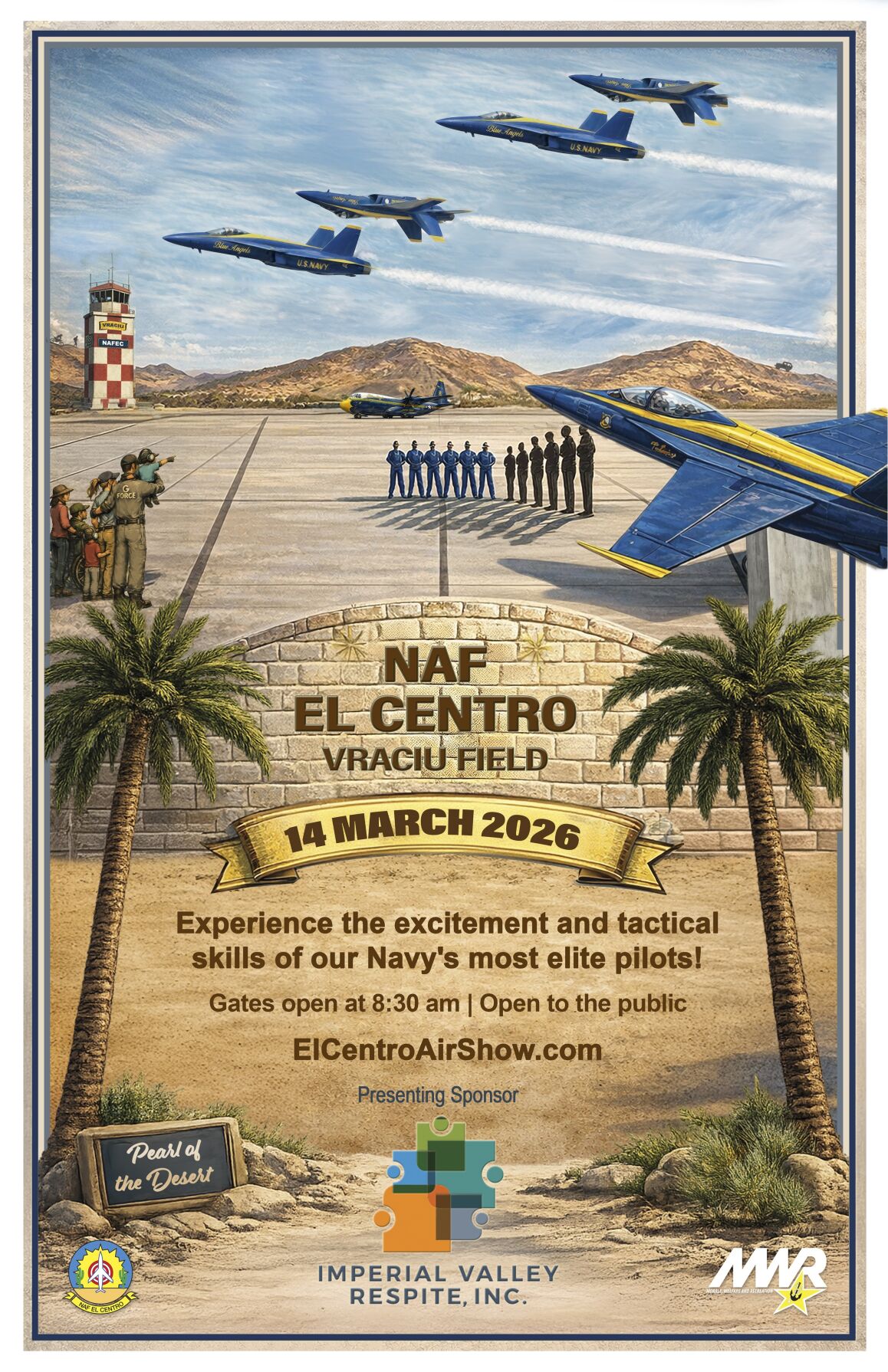 Local artist's vision takes flight as 2026 NAF El Centro Airshow poster ...