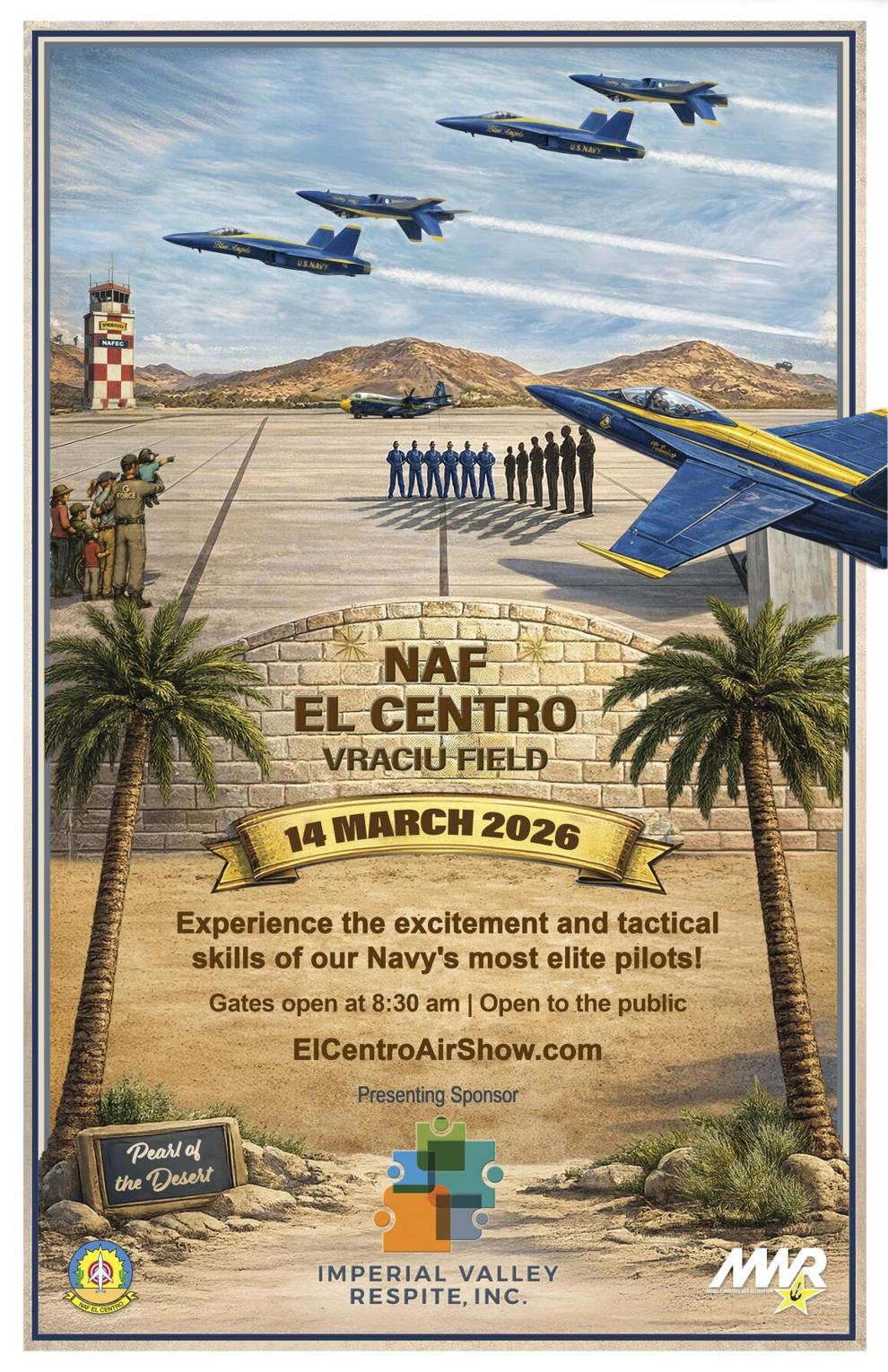 Local artist's vision takes flight as 2026 NAF El Centro Airshow poster ...