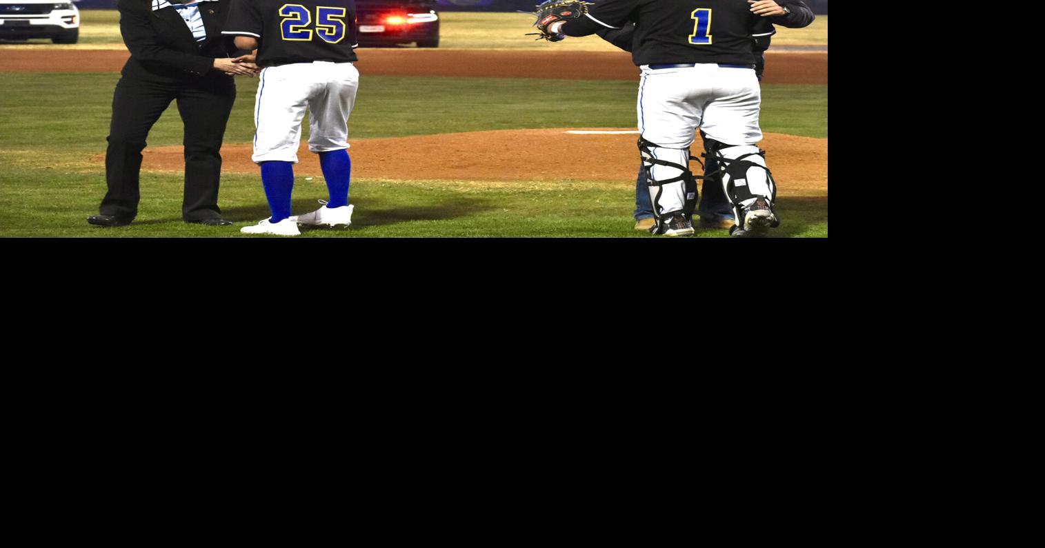 Law enforcement recognized before rivalry baseball game | Sports ...