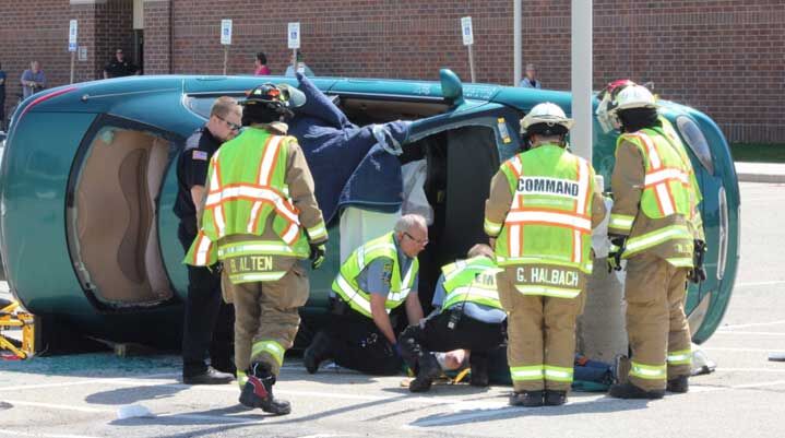 Mock crash staged at CHS | Archives | iwantthenews.com