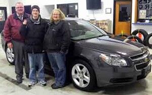 Joe and Ann Beyer were the raffle winners of Joe Van Horn's 2011 Chevy ...