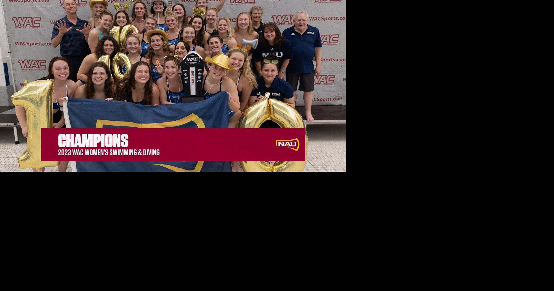 NAU swim and dive win 10th straight WAC Championship | Sports ...