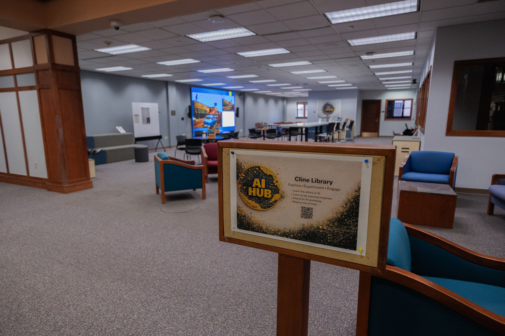 Cline Library unveils designated AI workspace | News | jackcentral.org