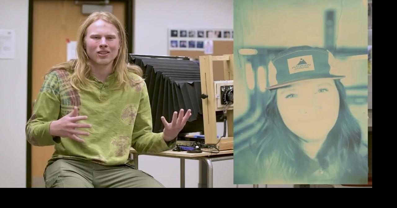 Senior photography student builds large format instant camera ...