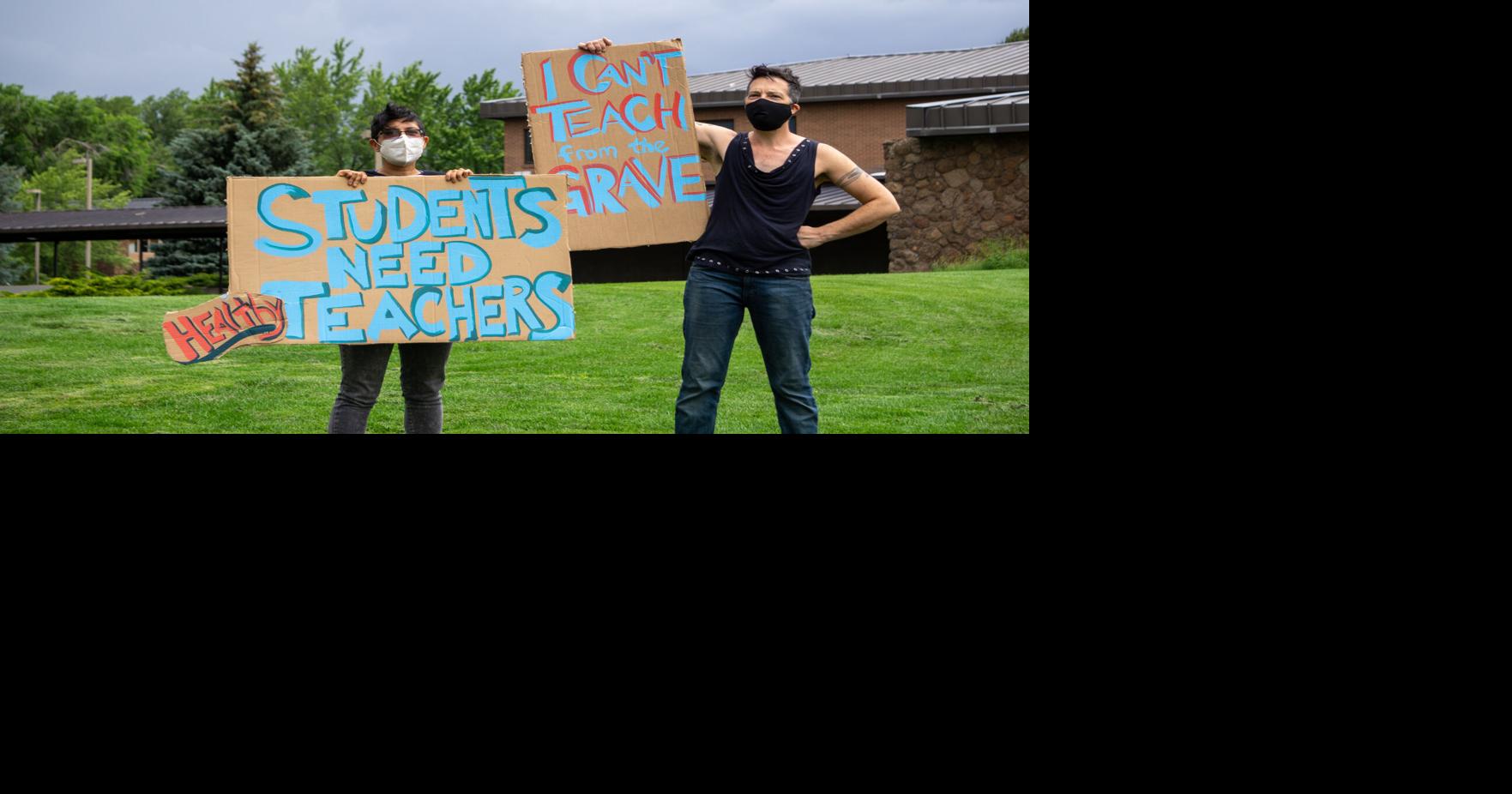 Gallery: Faculty protest planned return to campus | News | jackcentral.org