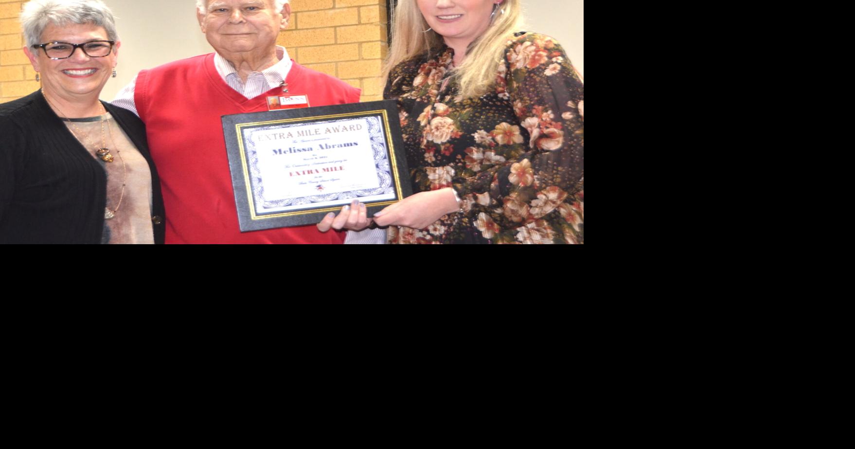 Melissa Abrams awarded March Extra-Mile Employee Recognition | News ...