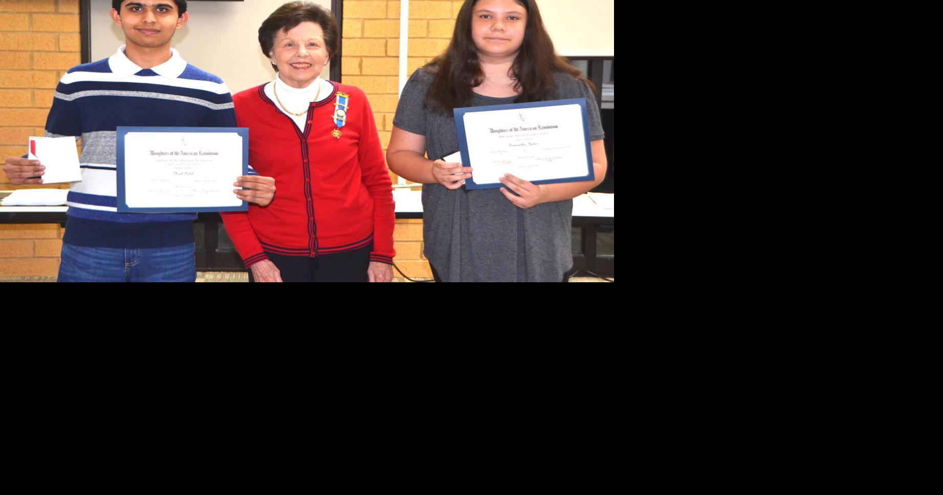 Samantha Yater, Neal Patel named winners of Daughters of American ...