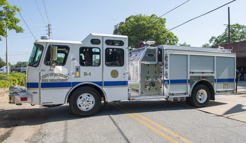 Jackson Fire Department christens new engine | News | jacksonprogress ...