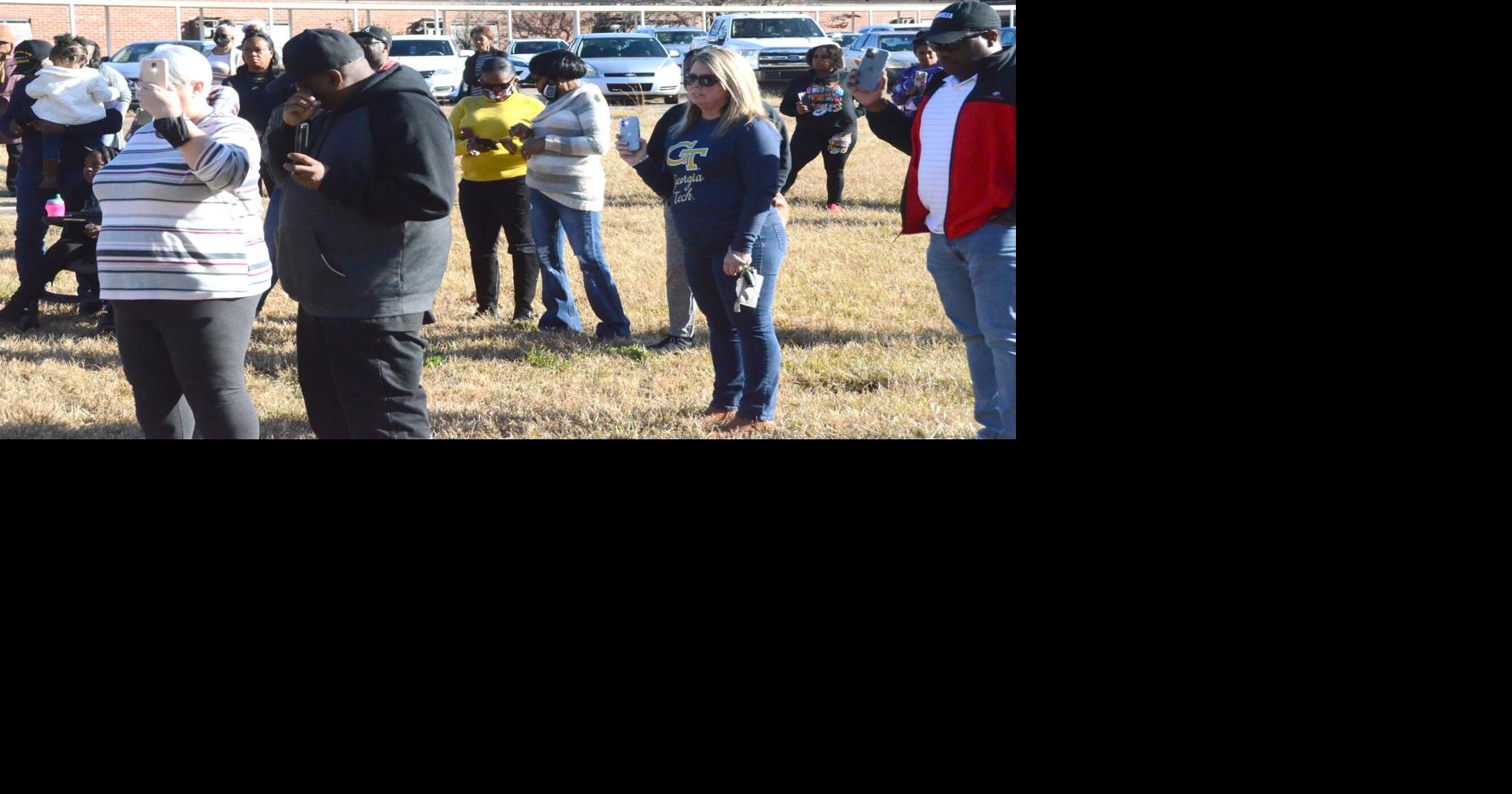Mayor-elect Carlos Duffey speaks during prayer vigil of bringing hope ...