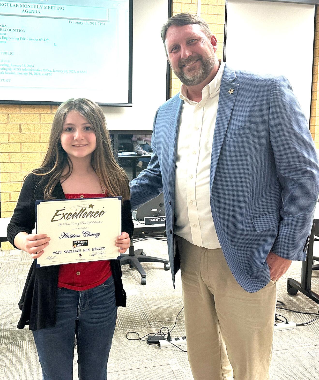 Aniston Chavez is BCSS Spelling Bee winner | News | jacksonprogress ...