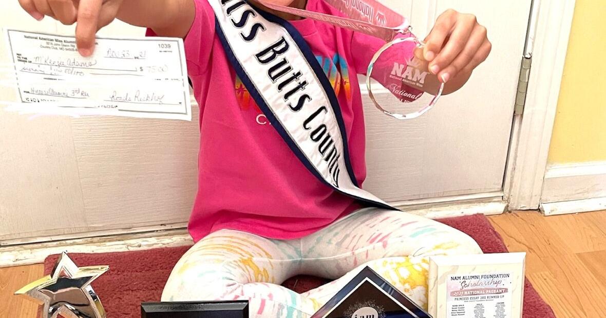 M'Kenzie Adams places in Top 12 in Princess division at National ...