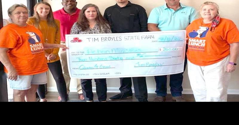 Smart Lunch Smart Kids receives $280 donation from Tim Broyles State ...