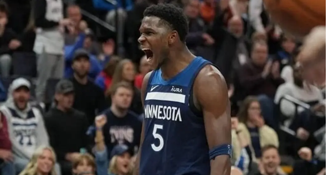 La NBA multa con 35.000 dólares a Anthony Edwards por hacer «un gesto ...