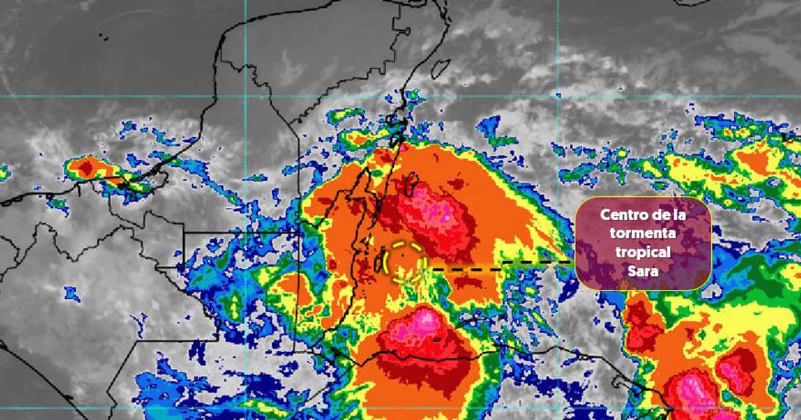 Tormenta tropical Sara afecta el sureste de México | Huracanes ...
