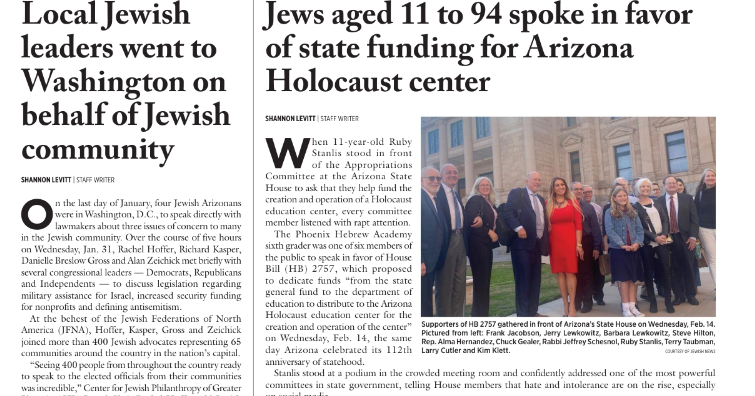 Jewish News, Feb. 23, 2024 | Edition | jewishaz.com
