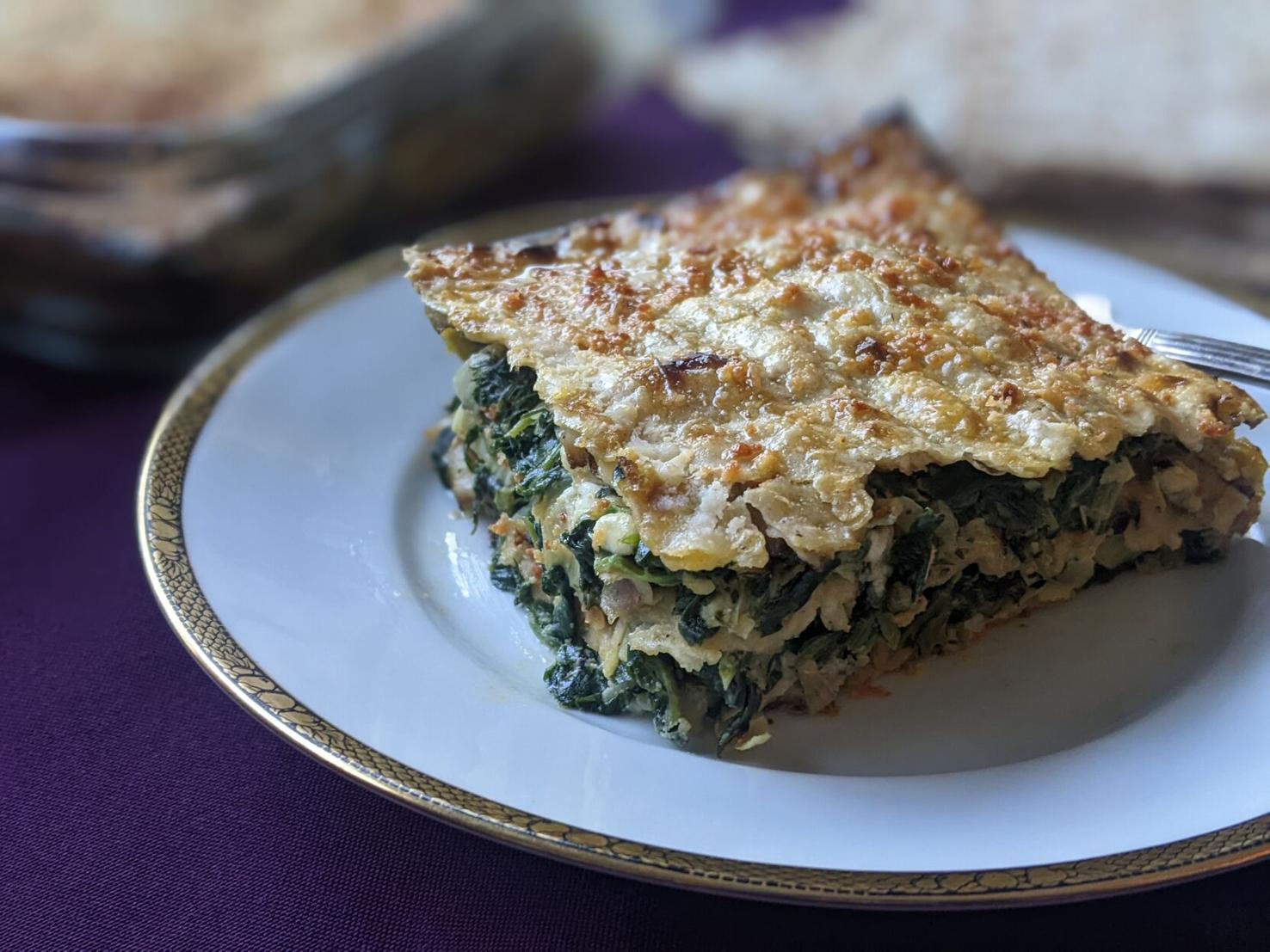 Sephardic Matzah Spinach Pie recipe | Families & Lifestyles | jewishaz.com