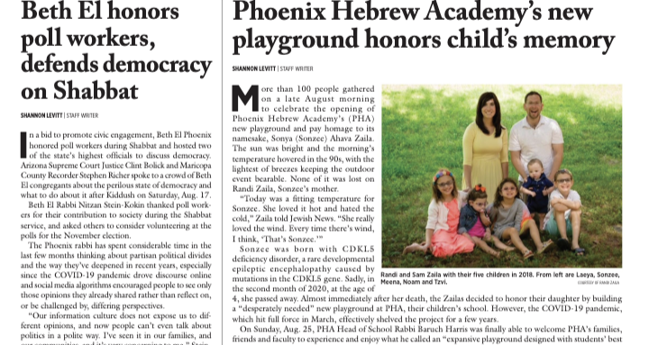 Jewish News, September 6, 2024 | Edition | jewishaz.com