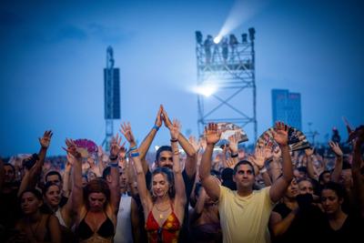 Tens of thousands crowd Tel Aviv park for first Nova concert since Oct ...